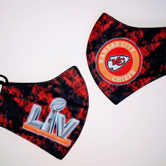Accessories | 3 Kansas City Super Bowl Face Mask | Poshmark